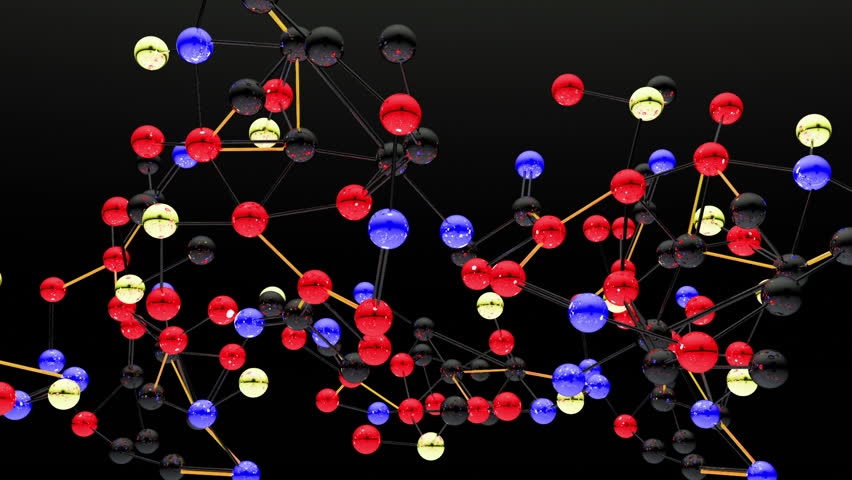 Complex Molecule Structure 3d Render Stock Footage Video 1964788