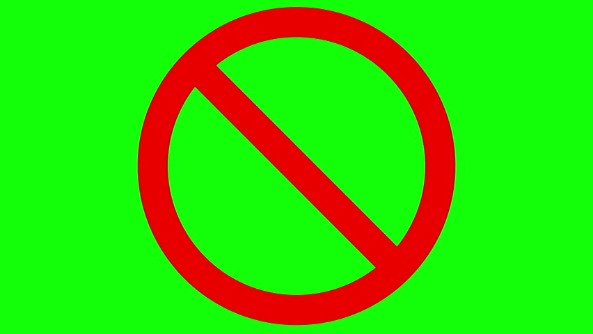 No Symbol, Green Screen Stock Footage Video 10381040 - Shutterstock