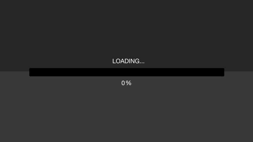 Loading Bar Animation Graphic For Computer Screen / Web Page Stock ...