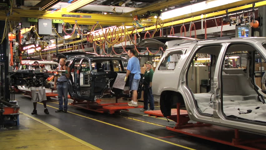 ARLINGTON, TEXAS - Interior View Of The General Motors Assembly Plant ...