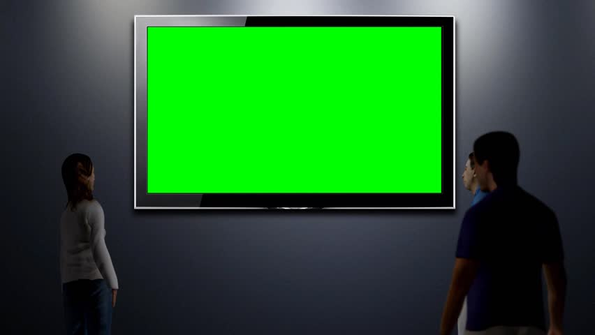 Monitors, With Green Screen And Alpha Channel Stock Footage Video ...