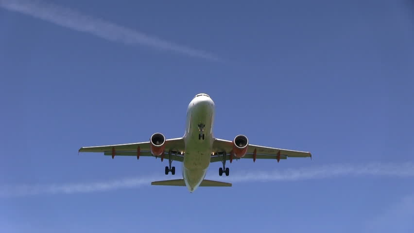 Airplane Flying Overhead Stock Footage Video 3836561 - Shutterstock