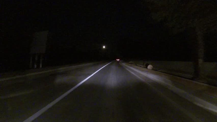 Driving On Highway At Night Stock Footage Video 1821830 - Shutterstock