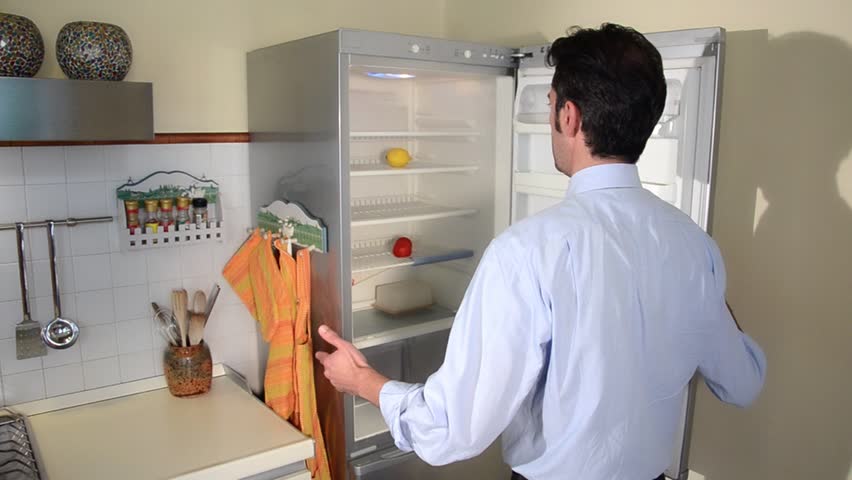 Opening The Refrigerator Stock Footage Video 6493511 - Shutterstock