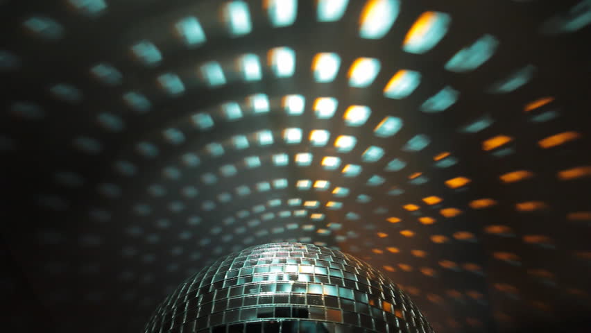 Disco Ball With Reflection On The Wall, HD 1080i. Stock Footage Video ...