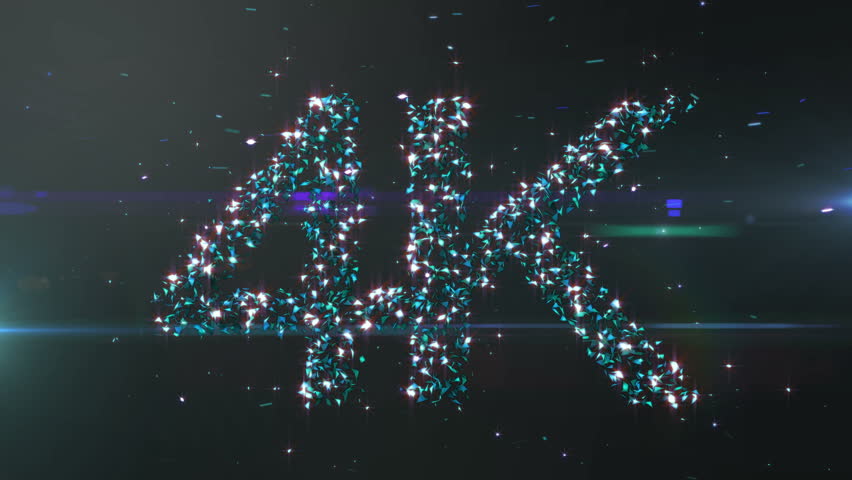 4K Yellow 3D Text Motion Graphic Animation - 4K Resolution Ultra HD UHD ...