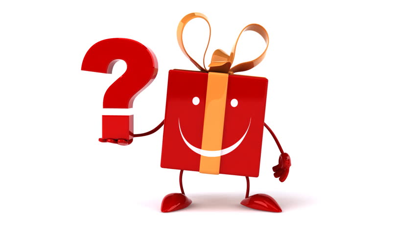 Fun Gift And Question Mark Stock Footage Video 8651506 - Shutterstock