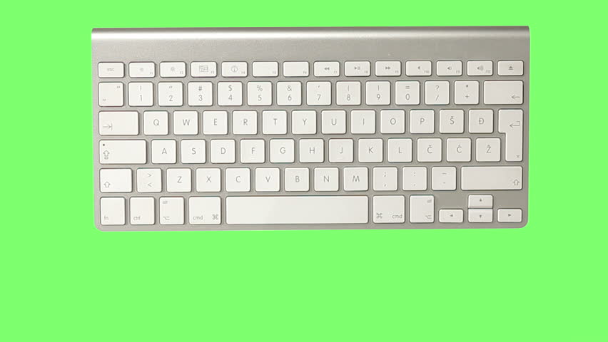 Hands Typing On Keyboard On Green Screen Stock Footage Video 8652607 ...