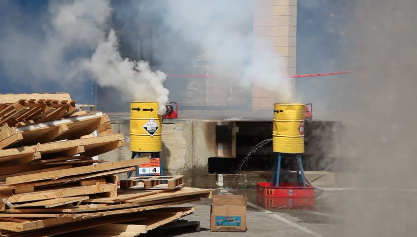 NORTHERN ISRAEL -DECEMBER 17: Firefighters Practice Leak Accident Of ...