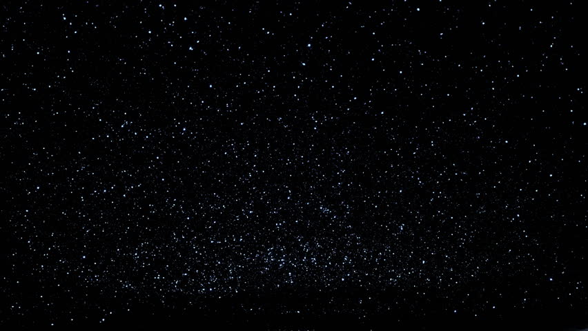 Twinkling Flares In 4K UHD Video. Black Space And White Stars ...